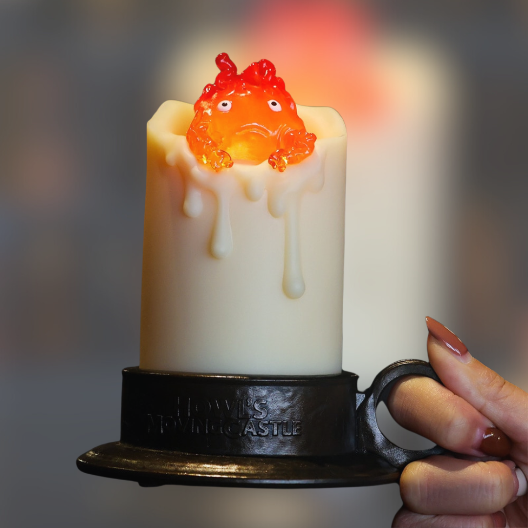 Howl's Moving Castle Calcifer Flickering Candle Light Swaying Candleli ...