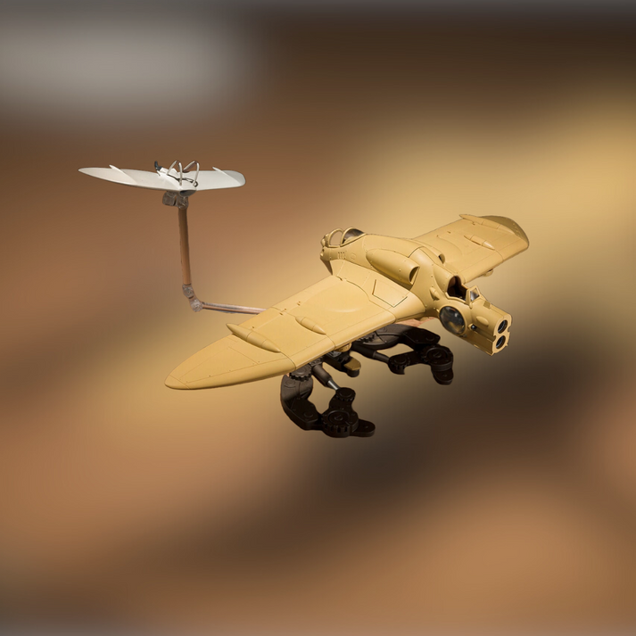 Nausicaa of the Valley of the Wind Gunship with Mehve – GHIBLI VILLAGE